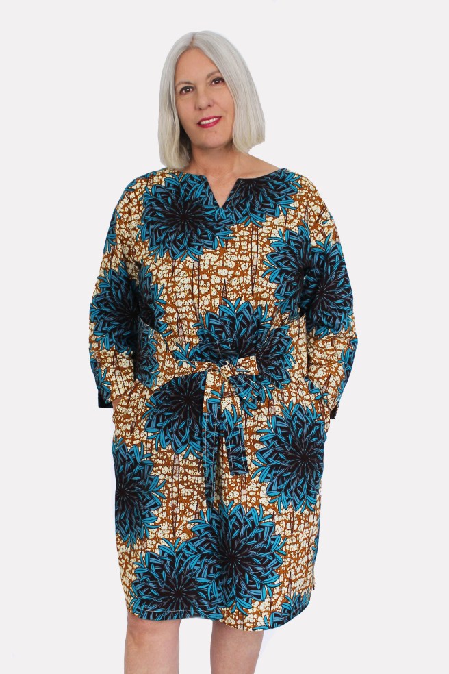 VALERIE SHIFT DRESS WITH OBI BELT